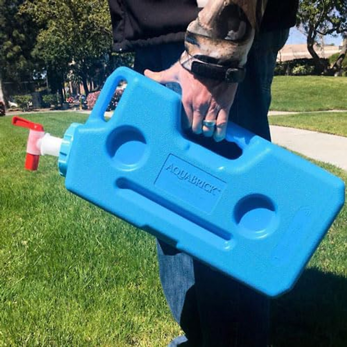 Sagan Life AquaBrick Container Ventless Spigot Cap, Outdoor Beverage Dispenser Spigot - Camping, Sports, Picnics, Pets; FOR BRICKS MADE 2022 OR LATER (Spigot Only)