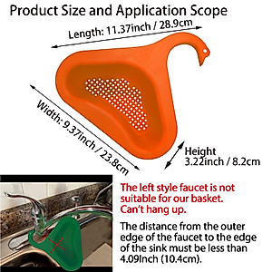 YouOKLight Kitchen Sink Drain Basket, Drain Basket for Kitchen Sink Food. Multifunctional Drainer Rack Sink strainers for Kitchen Sink Food Catcher, Kitchen Waste Drain Basket 4 PCS