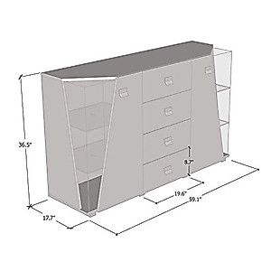 Meble Furniture Edge SB Modern 59" Sideboard