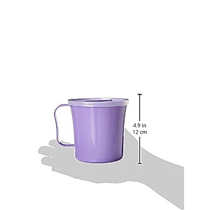 Zilpoo 6 Pack - Soup Mug with Vented Lid and Handle 20 Ounce | Plastic Microwaveable Oatmeal Cereal Cup with Cover | Microwave Safe Lidded Bowl