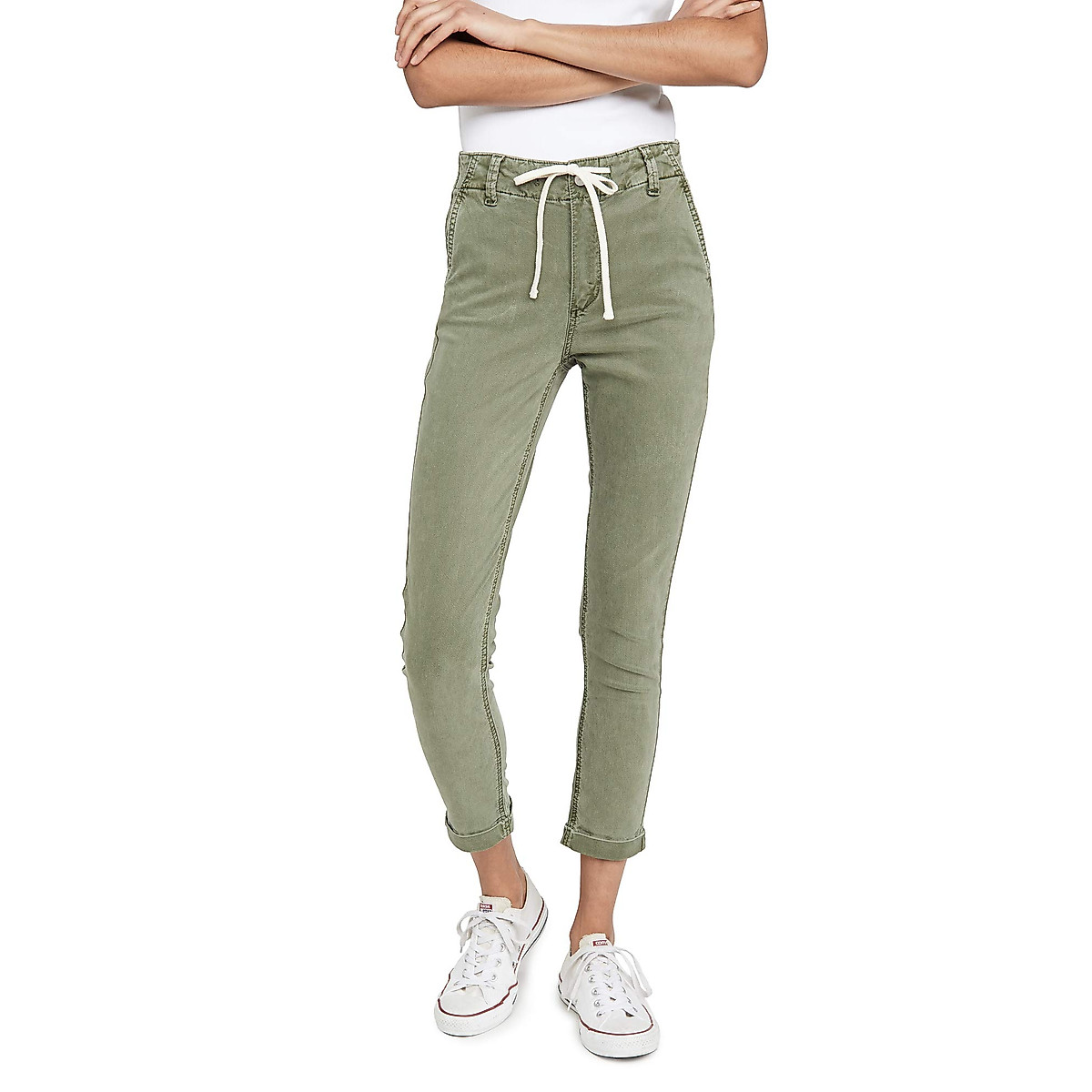 PAIGE Women's Christy Pants, Vintage Coastal Green, 24