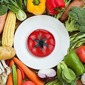 Tomato Shaped Mechanical 60 Minutes Countdown Timer Kitchen Cooking & Baking Helper Count Up Down Magnetic Timer Clock with Alarm Fast Setting(6.3x4.5cm)