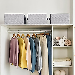 GRANNY SAYS Bundle of 3-Pack Trapezoid Storage Bins for Organizing & 3-Pack Rectangle Lidless Storage Bins