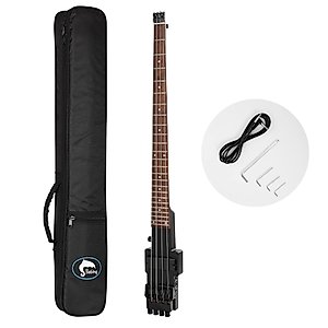 Batking travel electric bass headless 4 strings bass with gigbag