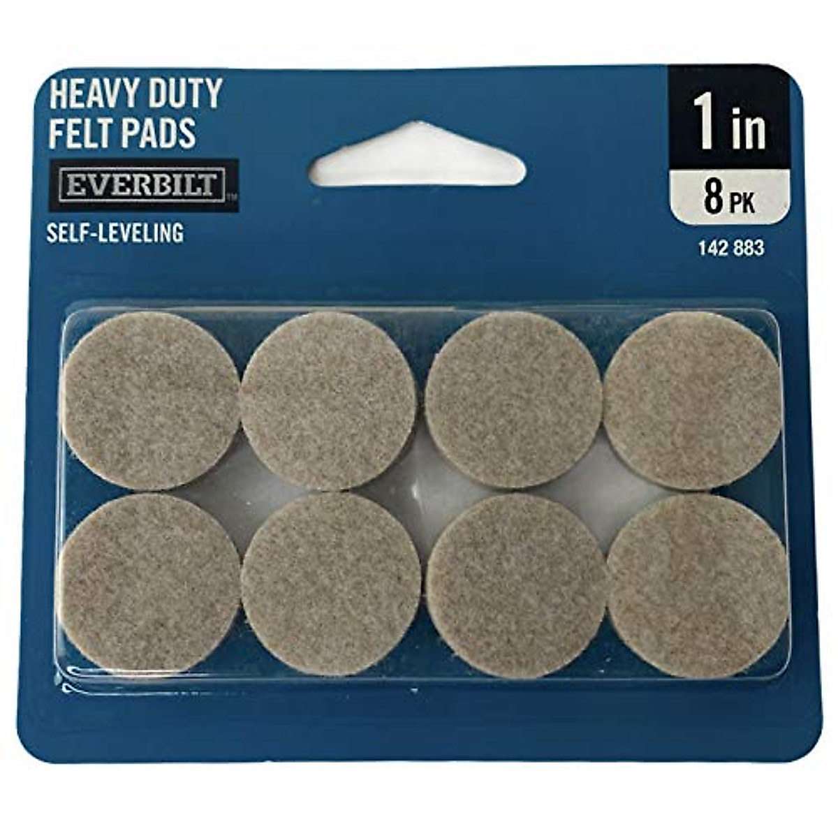 Beige Self-Leveling 1 in. Felt Pads (8-Pack)