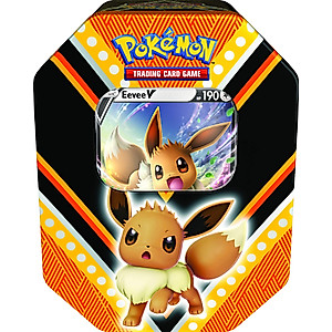 Pokémon POK80779-D6 TCG: V Powers Tin (one at Random), Mixed Colours