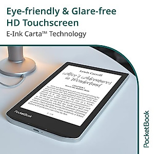 PocketBook Verse E-Reader | Eye-Friendly 6'' E-Ink Carta™ HD Touchscreen | Adjustable SMARTlight | Up to 1 Month of Battery Life | WiFi & Memory Card Slot | E-Book Reader in Bright Blue