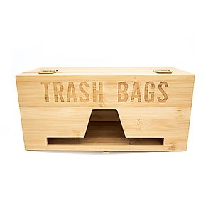 Trash Bag Holder, Garbage Bag Dispenser & Organizer for Kitchen & Under Sink, Roll Holder for Plastic Bags Wall Mounted Cabinet and Countertop
