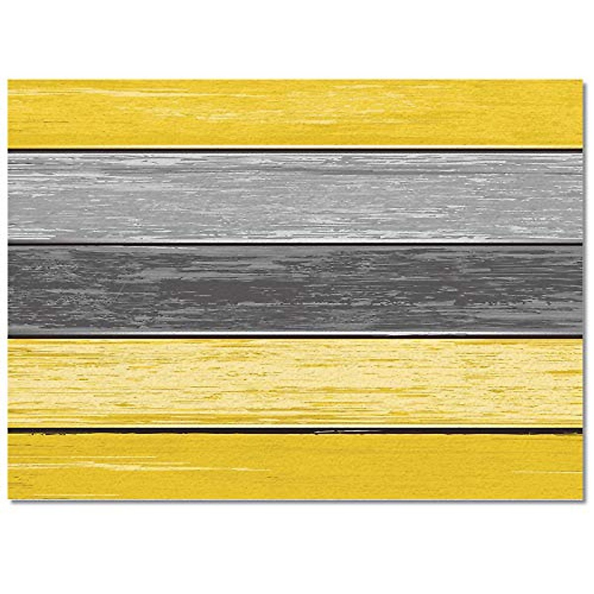 Yellow Grey Ombre Area Rugs for Living Room/Bedrooom, 4'x6' Area Rug Non-Slip, Farmhouse Wooden Striped Abstract Aesthetics Kids Room Area Rug Washable Accent Floor Carpet Runner Indoor Outdoor