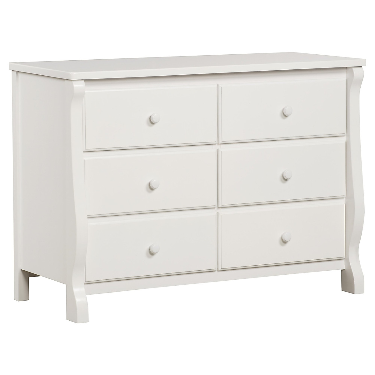 Delta Children Universal 6 Drawer Dresser, White