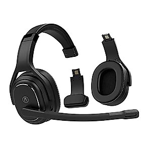 Rand McNally ClearDryve 220 Premium 2-in-1 Wireless Headset for Clear Calls with Noise Cancellation, Long Battery Life & All-Day Comfort (Renewed)