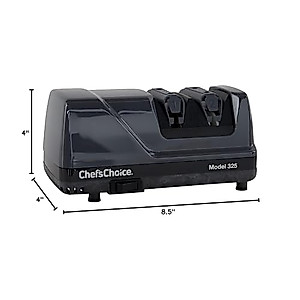 Chef’sChoice 325 Professional Diamond Hone Sharp-N-Hone Electric Kitchen Knife Sharpener NSF Certified, 2-Stage, Gray