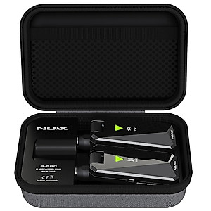 NUX B-5RC Wireless Guitar System with Charging Case - Auto Match, Mute Function, 2.4GHz Transmitter and Receiver for Guitars with Active/Passive Pickups (Black)