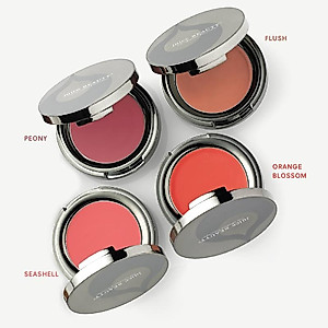Juice Beauty Phyto-Pigments Last Looks Cream Blush - 02 Seashell - 3 g - Sheer-to-Bold Color for Cheeks, Lips + Eyes - Vegan, Cruelty Free