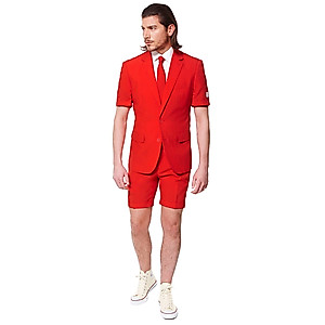 OppoSuits Men's Summer Red Devil, 42
