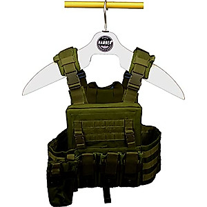 Coat and Wardrobe Hanger 'Shoulder Saver' by BAKER HANGER - USA Made - 4 Inch Hook (White)