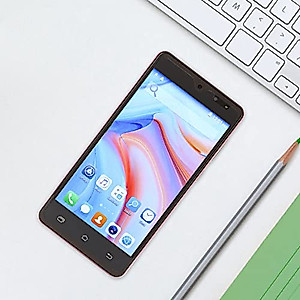 Pink 5in Mini Smartphone Unlocked, Kid Cellphone 2GB RAM 16GB ROM, 8 Core CPU Calling Phone with Dual Camera, Face Unlocked 1080P Touch Screen