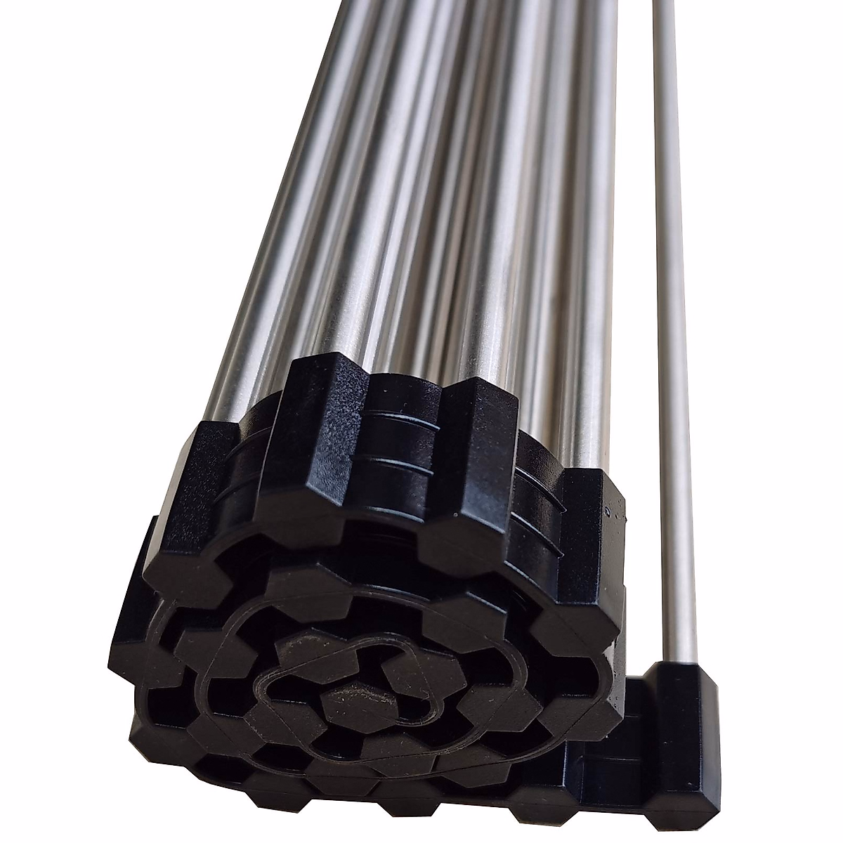 SHUYUE Roll Up Dish Drying Rack Over The Sink Dish Drying Rack Portable Stainless Steel Rolling Rack Kitchen Rolling Dish Drainer Sink Rack Mat Dish Racks for Kitchen Sink Counter (Black)