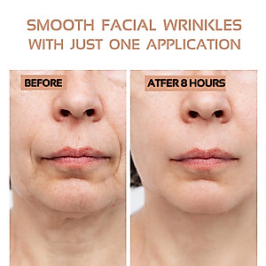 Face Wrinkle Patches 256Pcs - Clear Reusable Pads for Overnight Anti-Wrinkle Treatment - Fine Line Remover Strips to Smooth Eye, Mouth and Forehead - Train Facial Muscles for Smoother Skin