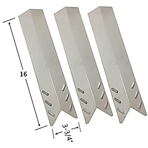 bbqGrillParts BBQ Replacement Kit for BH12-101-001-02, GBC1273W, GBC1273SP Gas Models Includes 3 Burners & 3 Heat Plates