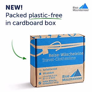 Travel Clothesline (6-12 ft, Reflective) Portable Travel Clothesline for Hotel Room and for Cruise Ship