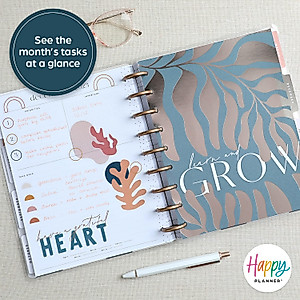 Happy Planner 2023 Daily Diary and Calendar, 18-Month Daily, Weekly, Monthly July 2023–Dec. 2024 Planner Diary, Monthly Layout, Playful Abstract Theme, Classic Size, 17.78 x 23.50 cm