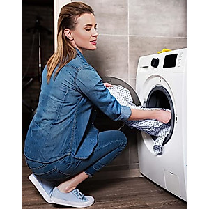 Premium 4 Pack Hospital Gown for Men and Women - Finest Cotton Blend - Back Front Tie - Fit Easily Up to XXL Size - Durable Wrinkle-Free Patient Gown - Reusable and Washable