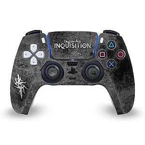 Head Case Designs Officially Licensed EA Bioware Dragon Age Distressed Symbol Inquisition Graphics Vinyl Faceplate Sticker Gaming Skin Decal Compatible With Sony PlayStation 5 PS5 DualSense Controller