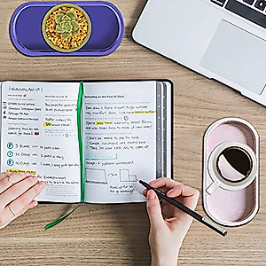 AFUNTA DIY Oval Silicone Coaster Mold,2 Pcs Soft Flexible Oval Crystal Silicone Molds for Casting with Resin, Concrete, Cement and Polymer Clay - Transparent White