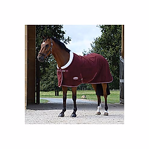 WeatherBeeta Sherpa Fleece Cooler Standard Neck Maroon/White 81"