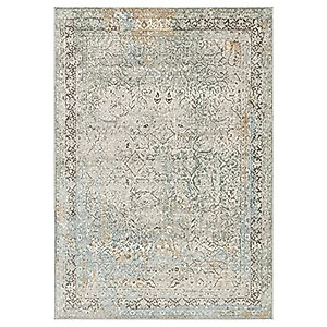 Jaipur Living Vibe Thayer 7'10"X10' Area Rug, Updated Traditional Green for Indoor Spaces