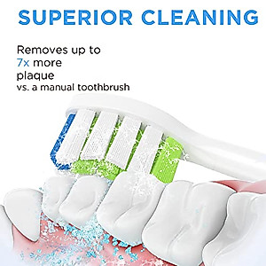 Toothbrush Replacement Heads for Philips Sonicare, Electric Replacement Toothbrush Head Compatible with Phillips Sonic Care Snap on Brush, 10 Pack