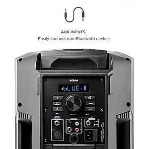 ION Audio Power Glow 300 Rechargeable Bluetooth Speaker System with LED Party Lights (Renewed)