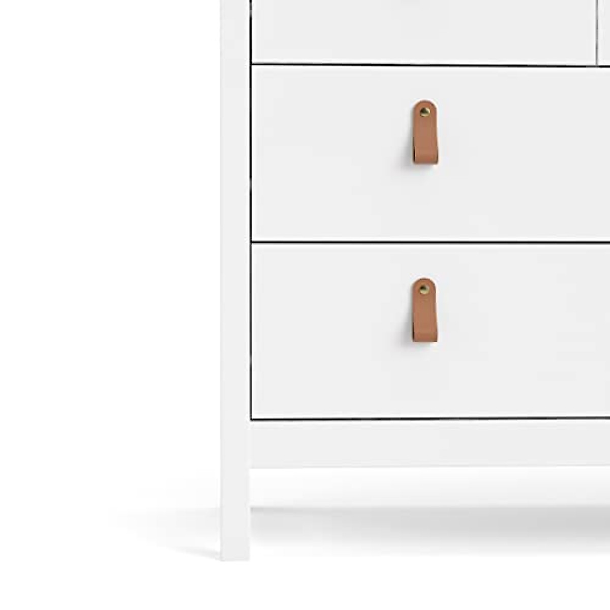 Tvilum 8 Drawer Double Dresser, White