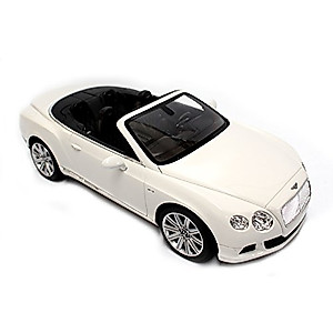 PowerTRC Full Functional GT Speed Bentley Continental Official Licensed by Bentley RC Vehicles Battery Operated 1:12 Scale for Kids (White)