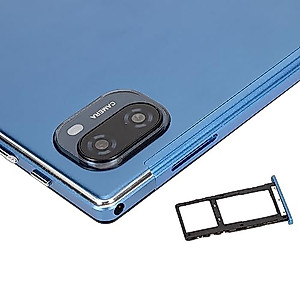 SHYEKYO Office Tablet, 8GB 256GB Memory 5G WiFi 4G LTE Blue Business Tablet Octa Core CPU Dual Camera with Keyboard and Mouse for Travel (US Plug)