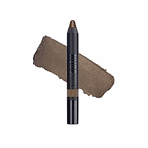 Nudestix Magnetic Luminous Eye Color Pencil, Eyeshadow + Eyeliner + Eyelid Primer + Highlighter Stick, Satin Finish Cream Makeup, Long Lasting, Waterproof, Shade: Smoke