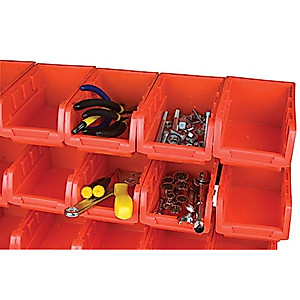 Performance Tool W5186 15-Bin Table Top Storage Rack , Red