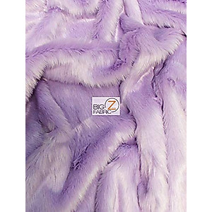 Short Shag Faux Fur Fabric Sold by The Yard DIY Coats Costumes Scarfs Rugs Accessories Fashion (Lavender)