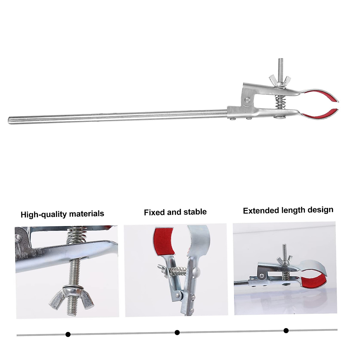 1pc Universal Flask Clamp Laboratory Flask Clip Laboratory Accessory Beaker Clamp Flask Clamp Holder Laboratory Supplies Test Tube Clamp Beaker Clip Chemical Experiment Equipment