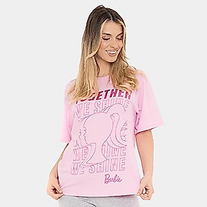 Barbie T Shirt Women Cotton Ladies Tshirt | Womens Summer Clothes | Pink XXL
