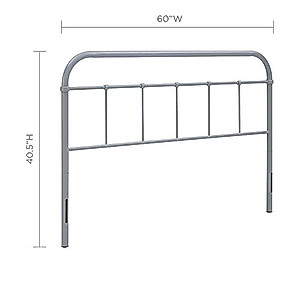 Ergode Serena Queen Steel Headboard - Gray
