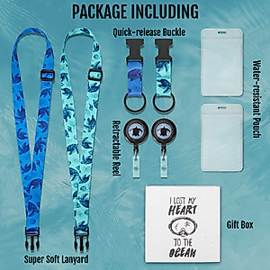 MNGARISTA Cruise Lanyards, Adjustable Lanyard with Retractable Reel, Waterproof ID Badge Holder for All Cruises Ships Key Cards, 2pack