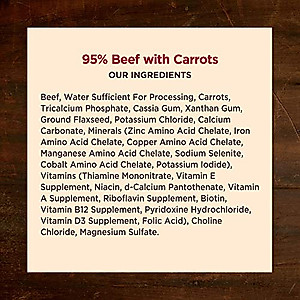 Wellness CORE 95% Natural Wet Grain Free Canned Dog Food, Beef & Carrots,12.5-Ounce Can (Pack of 12)
