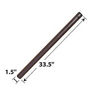 YardGrow Patio Umbrella Pole Replacement Umbrella Lower Pole Replacement, No Bullet Buckle (33.5''L x 1.5''Dia)