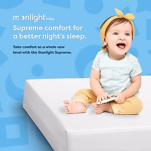 Moonlight Slumber Starlight Supreme Kids Mattress, Twin - Breathable, Dual Sided, Waterproof, 6.5in