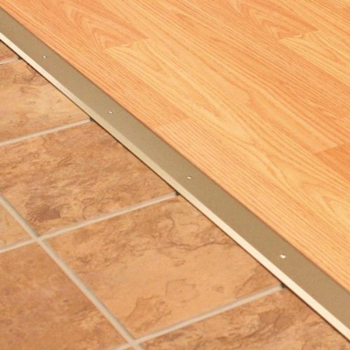 M-D Building Products 49010 M-D Premium Flat Saddle Threshold, 36 in L X 1-3/4 in W X 1/8 in H, Aluminum, 36.25" L x 2.61" W x 1.75" H, Satin Nickel