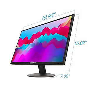 Sceptre 22" 75hz 1080p LED Monitor HDMI x2 VGA 99% sRGB Wall Mount Ready Build-in Speakers, Machine Black 2021 (E22 Series)