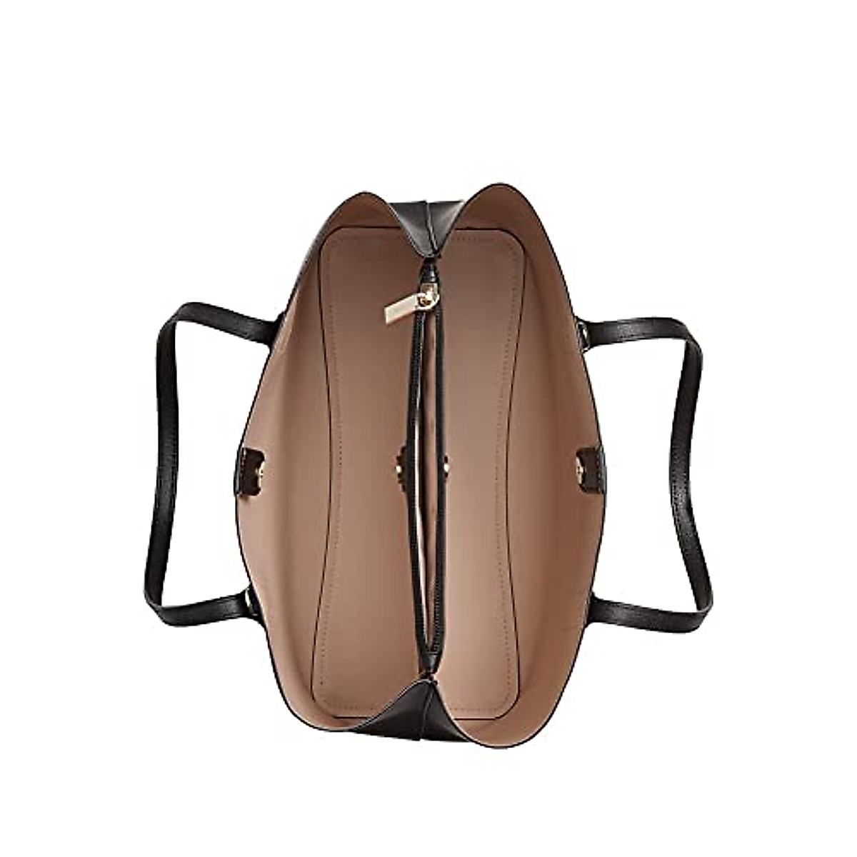 kate spade handbag purse Harper satchel in leather (Black)