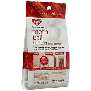 Moth-Tek Cedar Scent Moth Packets, 6-oz.